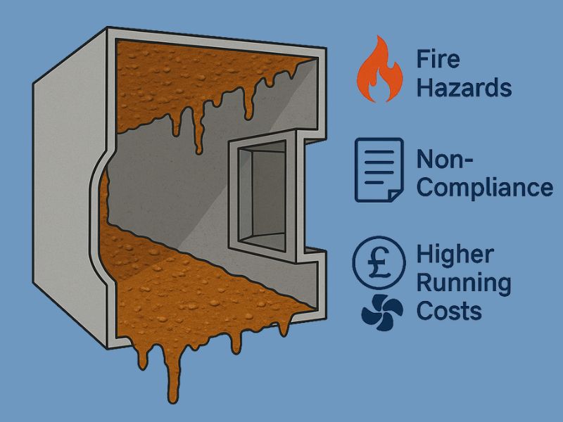 When Grease Builds Up, So Do the Risks - Keep Safe with Kitchen Duct ...